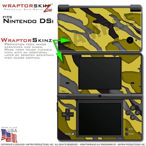Amazon.com: Nintendo DSi Skin Camouflage Yellow WraptorSkinz Skins (DSi ...