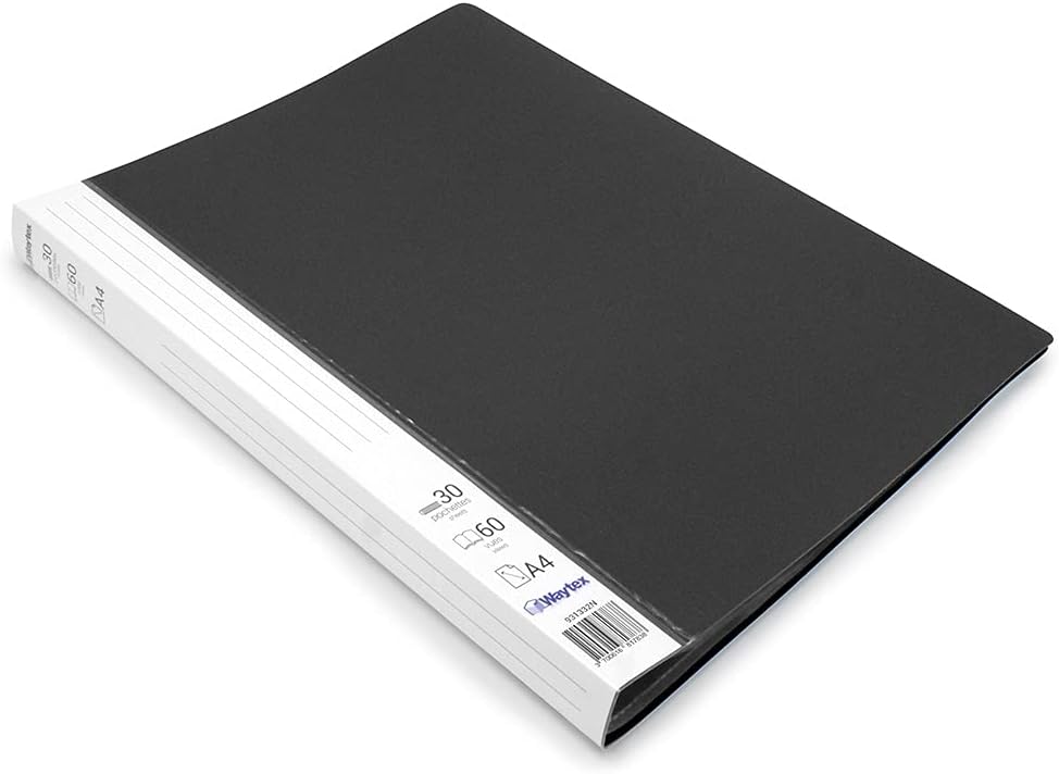 Waytex 931332N Dokumentenmappe, A4, 60 Sichthüllen, Polypropylen ...