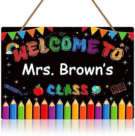 Amazon.com : SICOHOME Welcome Sign for Classroom Door Decorations,13 ...