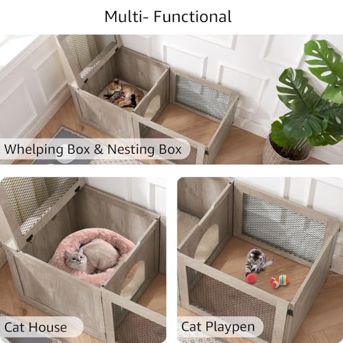 Snapklik.com : Unipaws 3 In 1 Mutil Purpose Cat Birthing Nesting Box ...