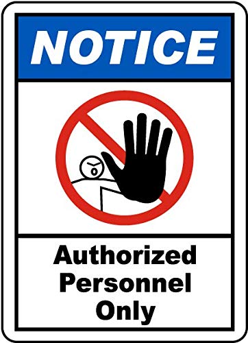 Buy Notice. Authorized Personnel only.Sign Board, Signature Board Water ...
