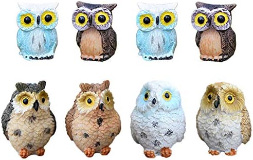 Amazon.com: ANIUHL 5 Pieces Owls Fairy Garden Miniature Ornaments Mini ...