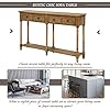 Amazon.com: Merax Solid Wood Entry Console Table with 2 Drawers and ...