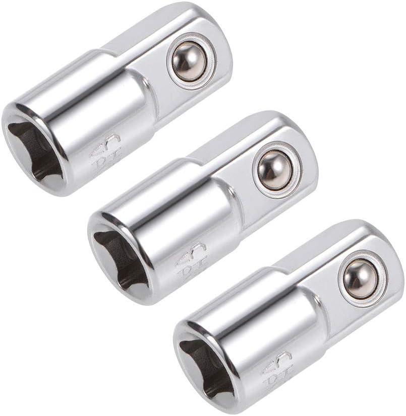 uxcell 3 Pcs 1/4 Inch Drive (F) x 3/8 Inch (M) Socket Adapter for ...