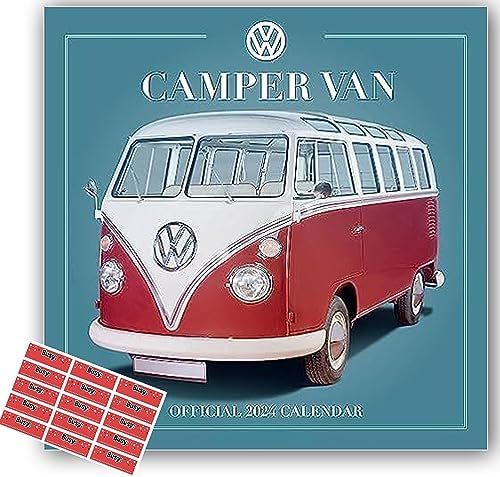 BRISA VW Collection - Volkswagen Year Wall Calendar Planner 2024 with ...