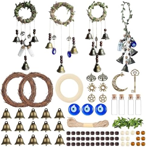 Amazon.com: SHUANGART 82 Pcs Witch Bells DIY Kit for Door Knob for ...