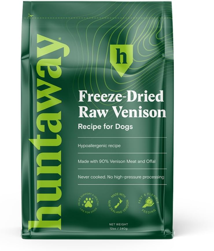 Amazon.com: Huntaway Freeze-Dried Raw Dog Food – Signature Venison ...