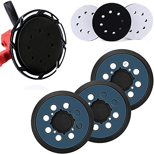 LAIWOO 5 inch 8 Hole Replacement Sander Pads, Hook and Loop Sanding ...