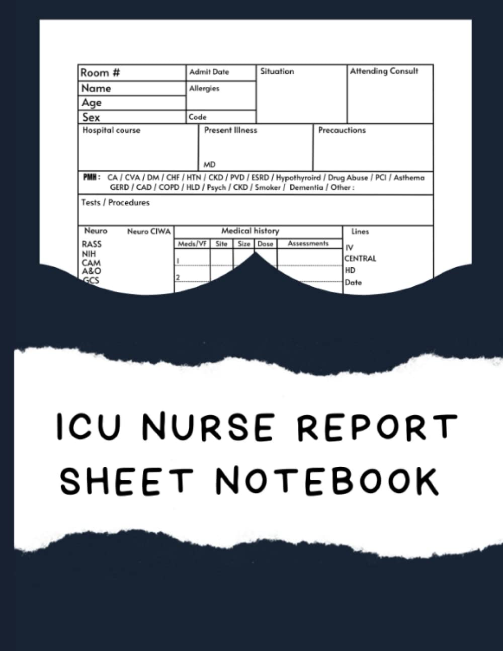 Buy ICU Nurse Report Sheet : Nurse Assessment Report | Advanced ...