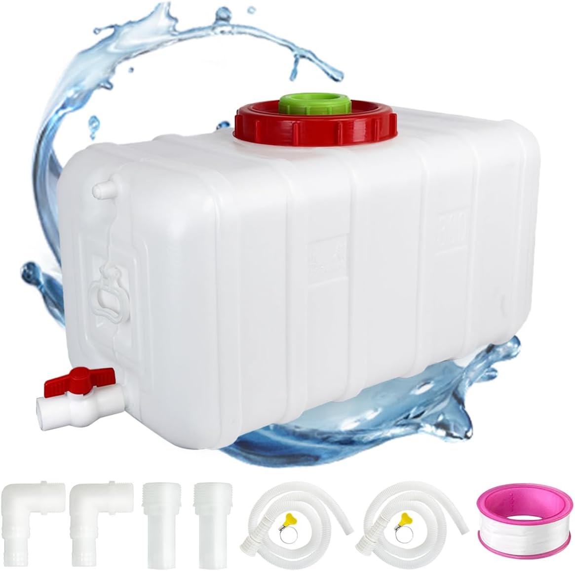 Amazon.com: Esamploe 29 Gallon Potable Water Storage Containers Long ...