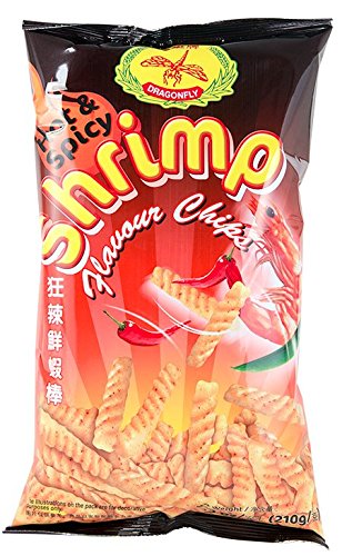 Amazon.com: Dragonfly Shrimp Chips (Hot & Spicy) 7.3oz