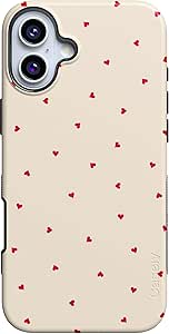 Amazon.com: Casely iPhone 16 Case | Be Mine | Tiny Hearts | Compatible with MagSafe | Bold ...