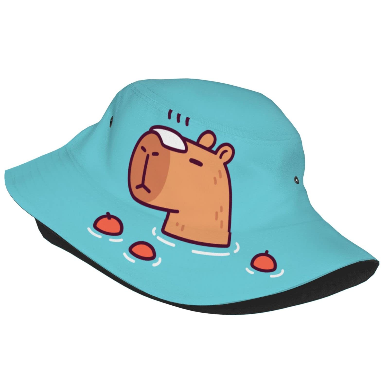 Snapklik.com : Cute Cartoon Capybara Bucket Hats For Women Summer Sun ...