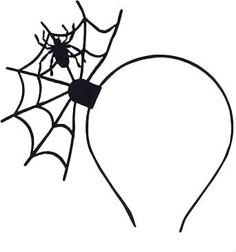 WLLHYF Halloween Spider Web Hair Hoop, Halloween Headband Spider Web ...