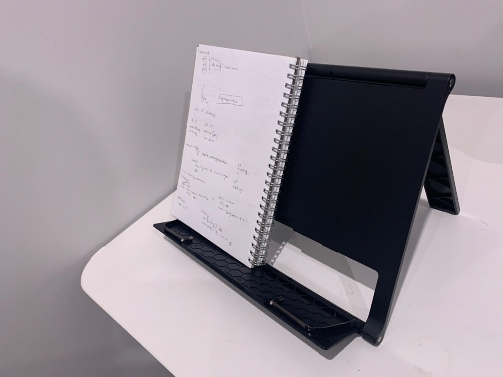 Readaeer Portable Book Holder 180° Adjustable Book Stand for Reading ...