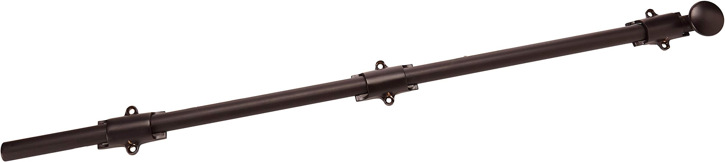 24 in. Heavy Duty Surface Bolt w Strike (Antique Brass) - Barrel Bolts ...