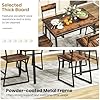 Amazon.com - GOFLAME 5-Piece Dining Table Set, Dining Set for 4 with ...