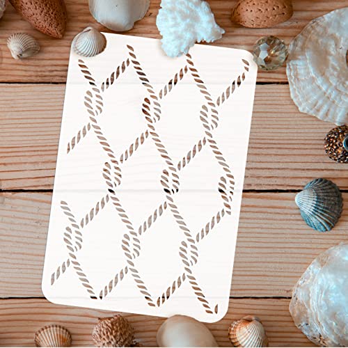 FINGERINSPIRE Rope Net Painting Stencil 29.7x21cm Reusable Alternative ...