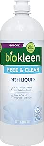 Amazon.com: Biokleen Dish Liquid Soap, Dishwashing, Eco-Friendly, Non ...
