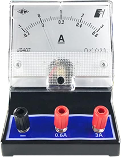 Analog Ammeter DC Current Meter Rectangular Panel Mounted Electricity ...
