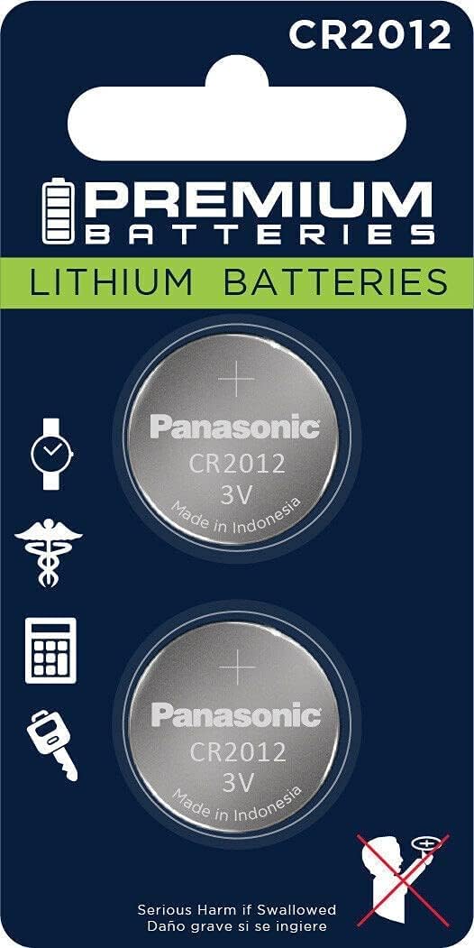 Amazon.com: Panasonic CR2012 3 Volt / 3V Lithium Coin Battery 1PACK X ...