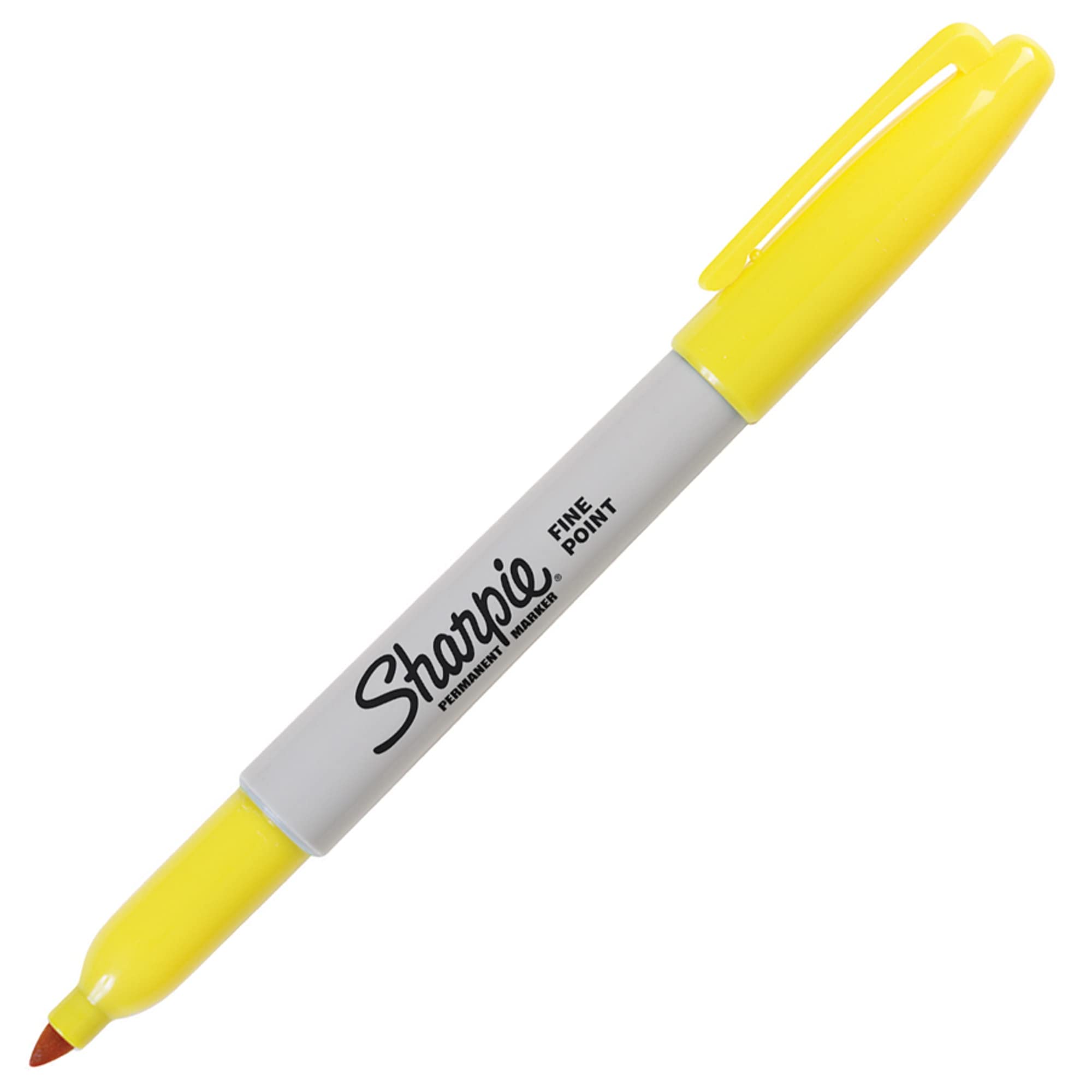 Sharpie Fine Point Permanent Markers, Yellow, One : Amazon.ca: Office ...