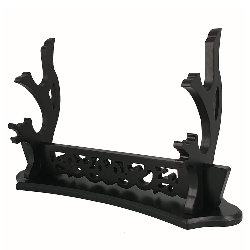 Snapklik.com : Sword Stand Display Sword Rack, Wood Sword Katana Wall ...
