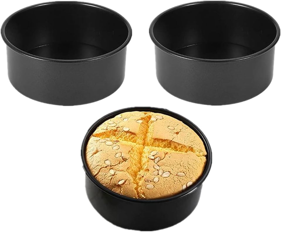 Amazon.com: KEYFIVE Silicone 5 Inch Cake Pan Round, Set of 4 Silicone ...