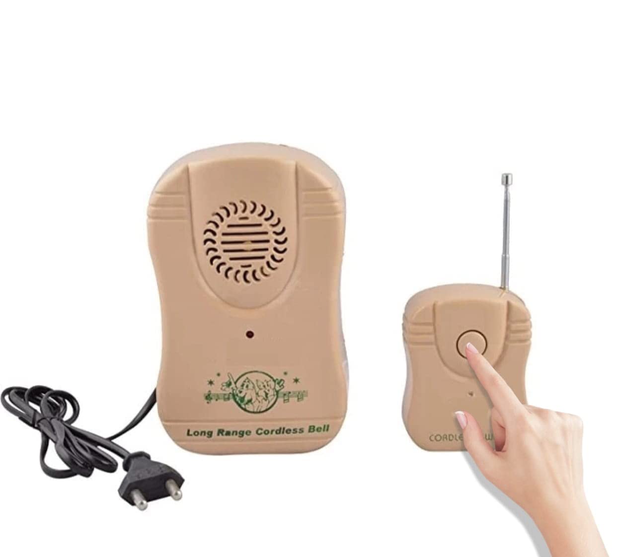 AJ Long Range Wireless Heavy Duty Remote Bell, Calling Bell for Office ...