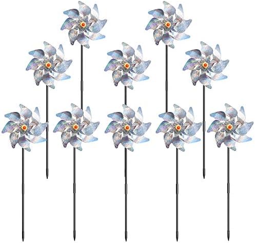 Amazon.com: Sparkly Holographic Rainbow Pinwheel Reflective Colorful ...