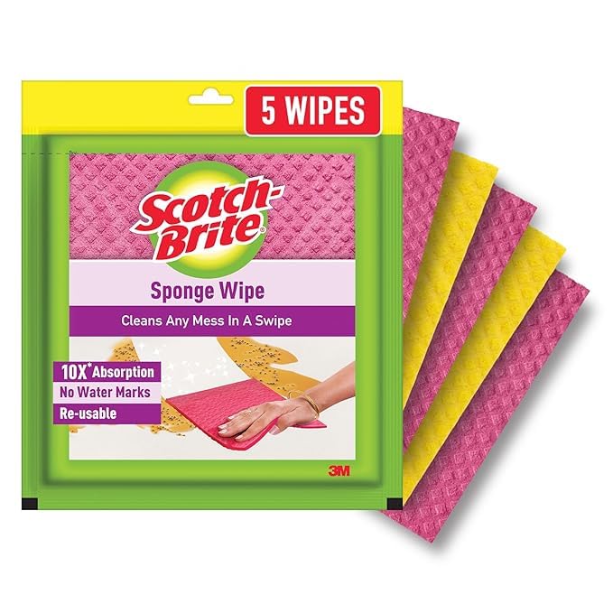 Wonder Clean Sponge Wipe Resusable Kitchen Cleaning Sponge- Easy to use ...