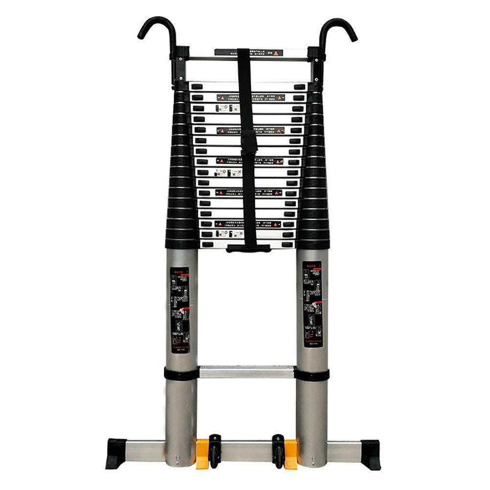 Buy Telescoping Ladder 15.5 Feet, Aluminum Telescoping Ladder with ...
