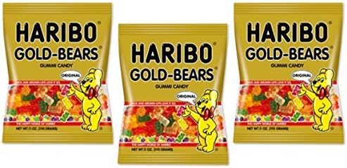 Amazon.com : HARIBO Gummi Candy, Peaches Gummy Candy, 5 Ounce Share ...