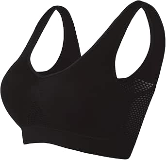 Womens Breathable Cool Lift Up Air Bra Comfortable Mesh Bra Wireless ...