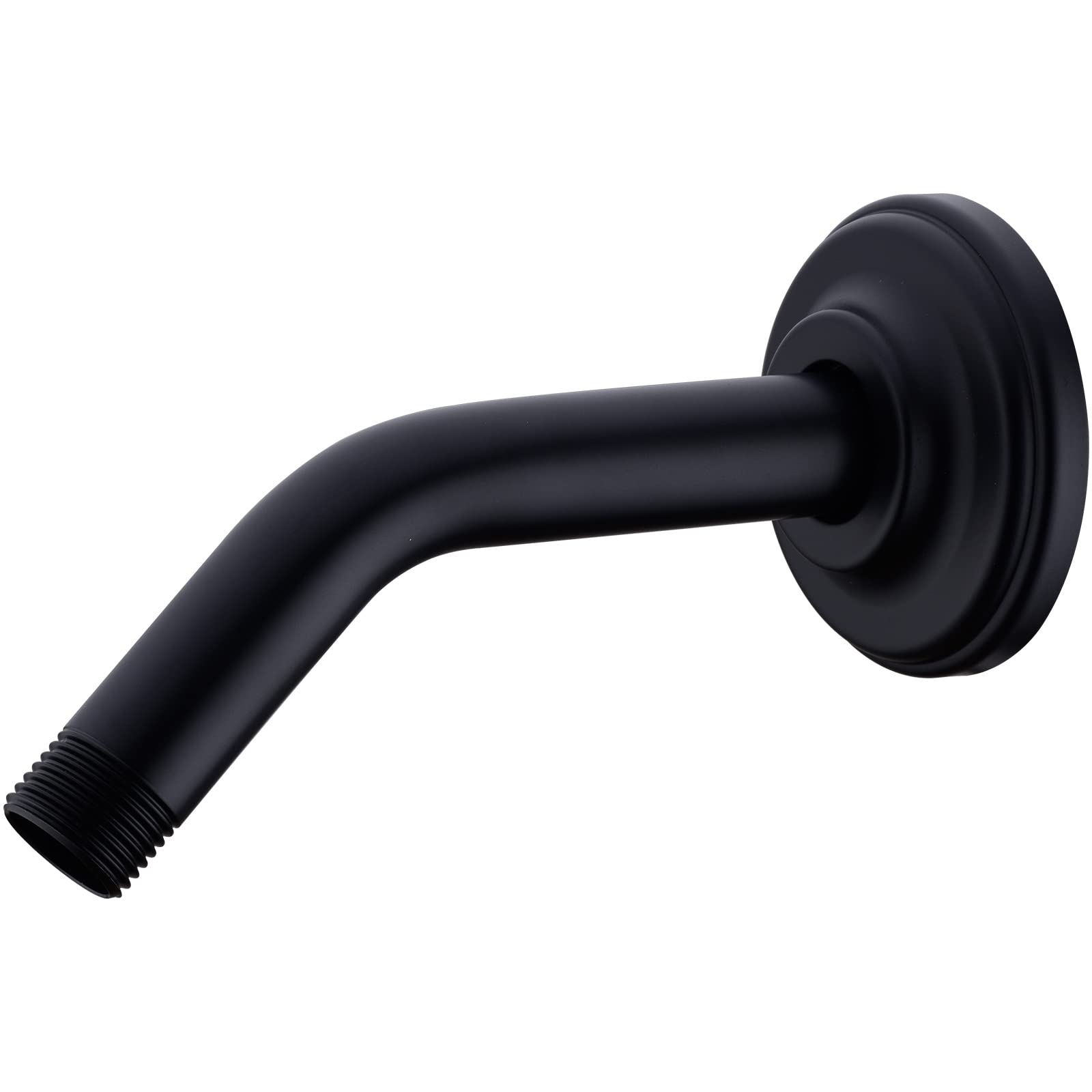 6 Inch Angled Shower Arm with Flange Stainless Steel Wall Mounted ...