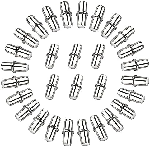 30 Pcs Shelf Support Pegs, 5mm Shelf Supports Pins for Kitchen Cabinet ...
