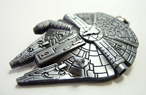 Star Wars Millennium Falcon Spaceship Alloy Keychain (Pewter) : Amazon ...