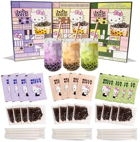 Amazon.com: SHE BOBA Tea DIY Kit - Instant Boba Bubble Pearl, Brown ...