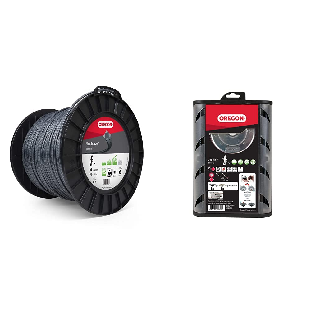 Buy Oregon Flexiblade Serrated Heavy Duty Trimmer Line - 4 mm x 110 m ...