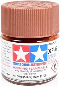 Amazon.com: TAMIYA Acrylic Mini XF6 Copper TAM81706 Plastics Paint ...