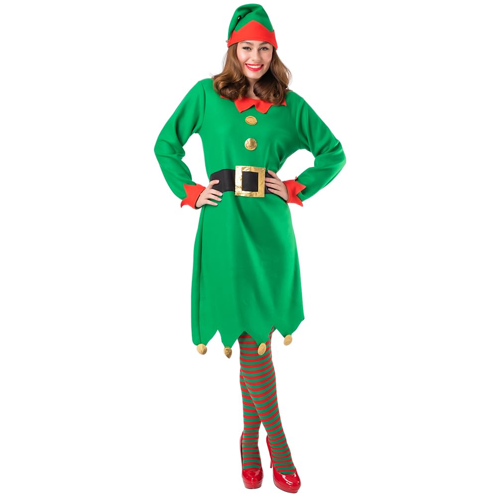 Wicked Costumes Womes Santa's Helper Fancy Dress Costume - Plus Size ...