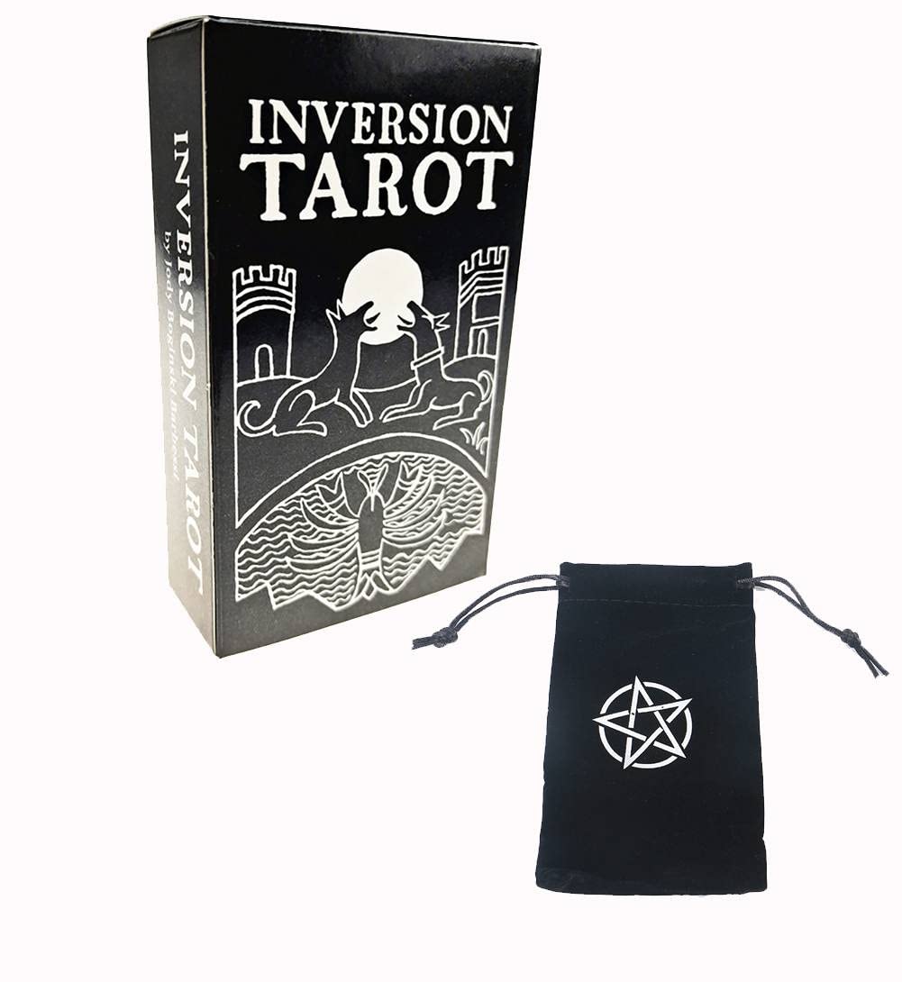 Buy HengLong inversion Tarot Cards Black English version PDF Guidebook ...