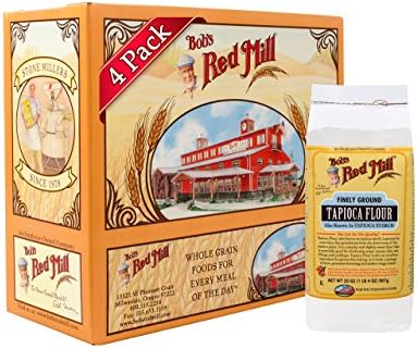 Amazon.com: Bob's Red Mill Finely Ground Tapioca Flour, 20 Oz (4 Pack ...