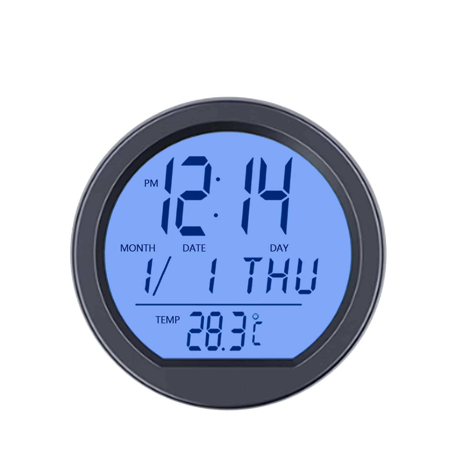 Amazon.com: Timloon Car Dashboard Clock with Automatic Backlight at Night, Fahrenheit ...