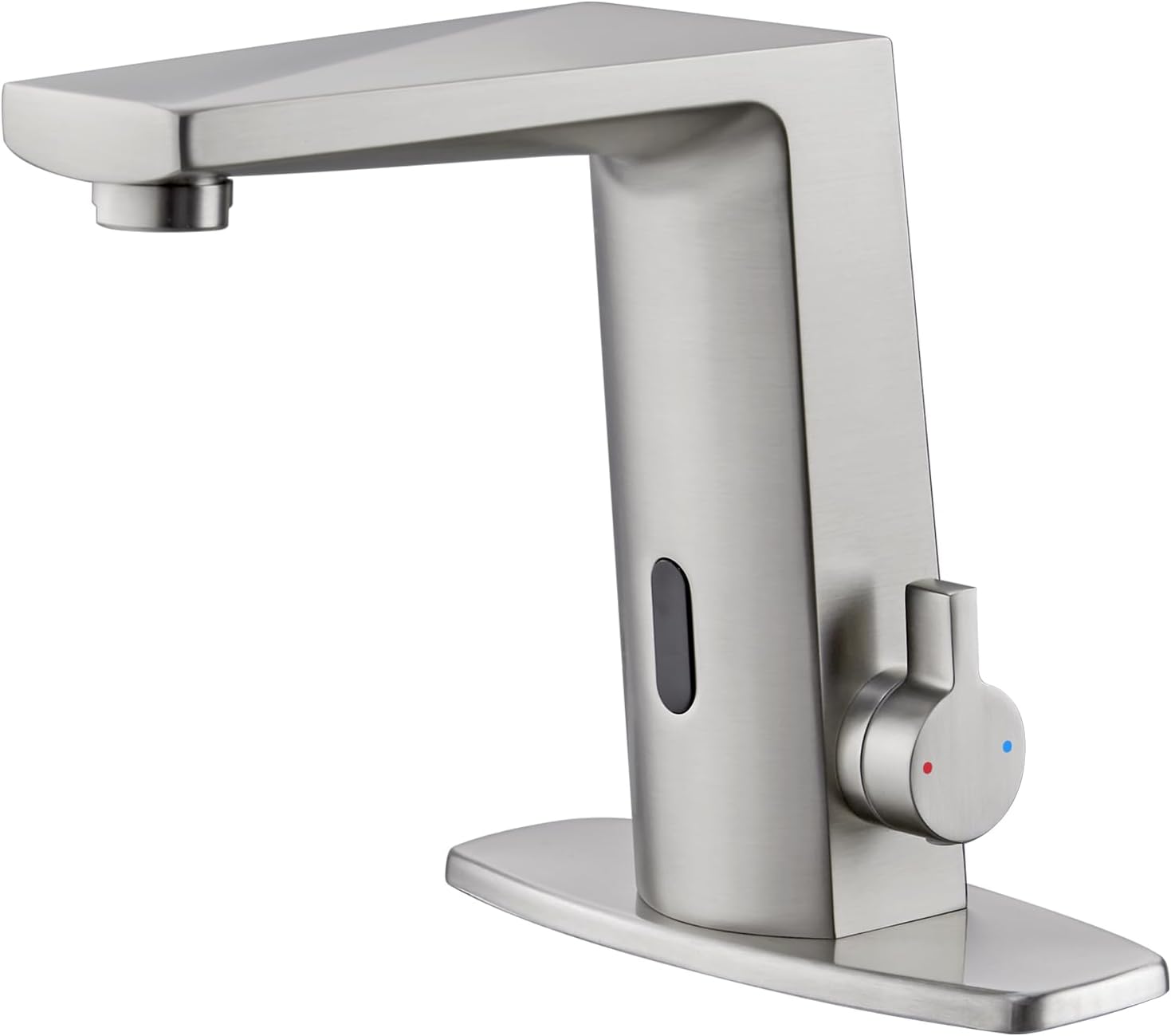 Fyeer Black Automatic Motion Sensor Touchless Bathroom Sink Faucet with ...