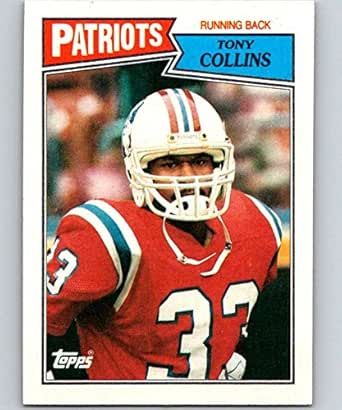 Amazon.com: 1987 Topps #99 Tony Collins Patriots NFL Football ...