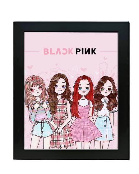 Pixel Art BlackPink Framed Poster for Room & Office Wall 10 X 12 Inch ...