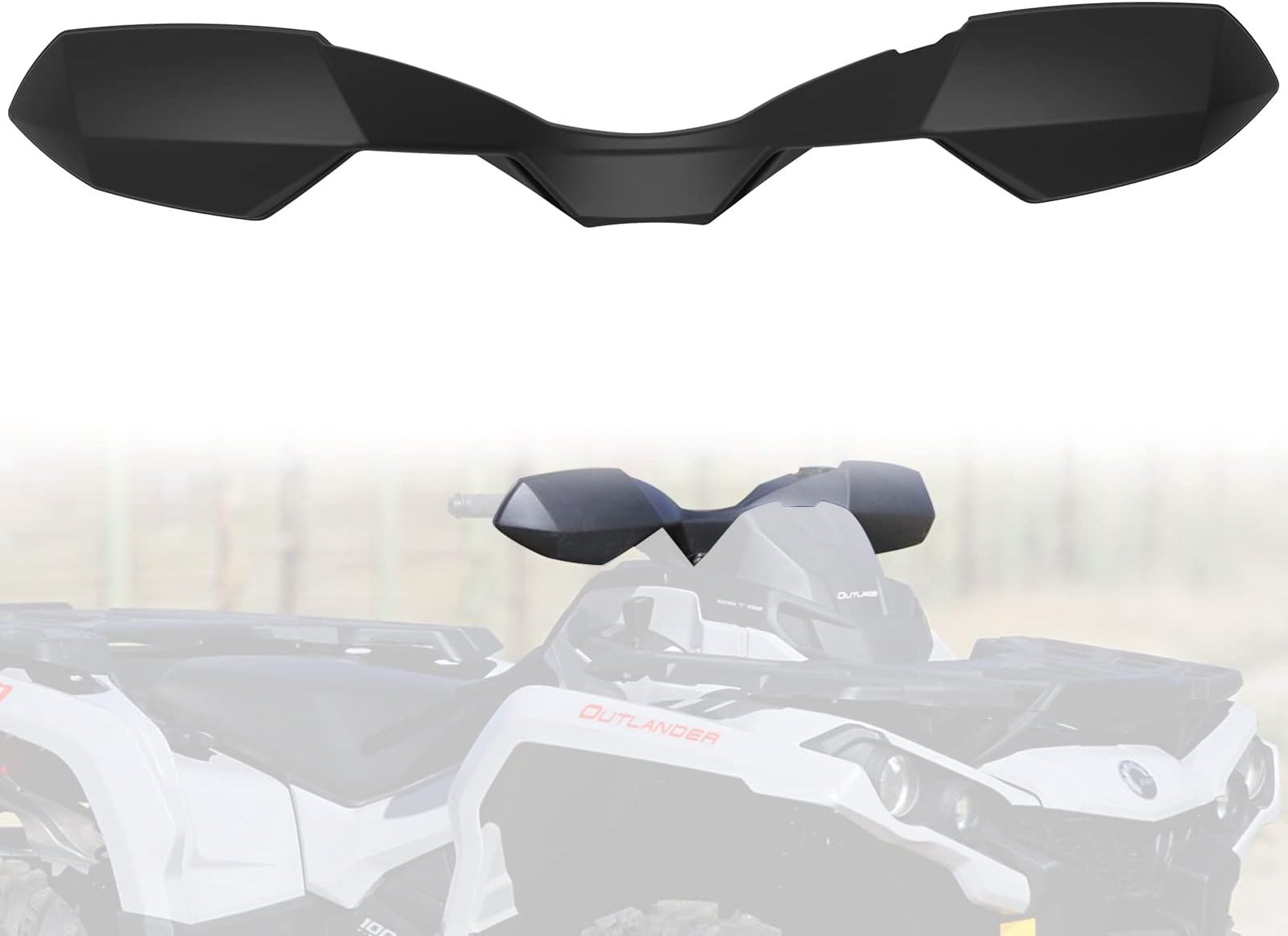 Amazon.com: Can-Am New OEM Black Handlebar Wind Deflector Kit ...