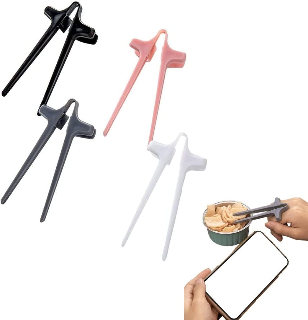 4Pcs Finger Chopsticks, Finger Chopsticks for Gamers, Snack Clips ...