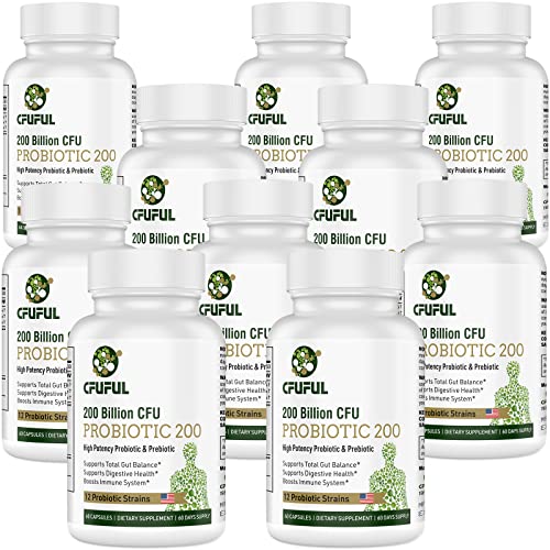 Probiotics for Women and Men 200 Billion CFU 12 Strains Probiotic ...